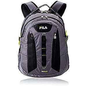 Fila Vertex Tablet and Laptop Backpack, Grey, One Size