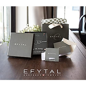 EFYTAL 40 Birthday Gifts, 925 Sterling Silver 4 Ring Bracelet for Women, 4 Circles Jewelry, Gifts for 40 Year Old, 40th Birthday Gifts for Sister