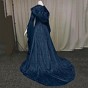 Mystery Box Medieval Costume Women Medieval Dress Vampire Dress Victorian Costumes for Women Witch Costume Amazon Gift Cards Blue