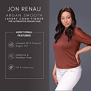 Jon Renau Argan Smooth Luxury Conditioner for Human Hair Wigs, 32 Ounce