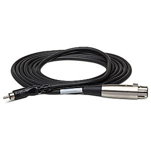 Hosa XRF-105 XLR3F to RCA Unbalanced Interconnect Cable, 5 Feet