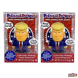 Political Poopers 2-Pack President Trump Candy Dispenser