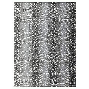 Antelope Cheetah Gray Contemporary Persian Oriental Woolen Area Rugs (6'x9')