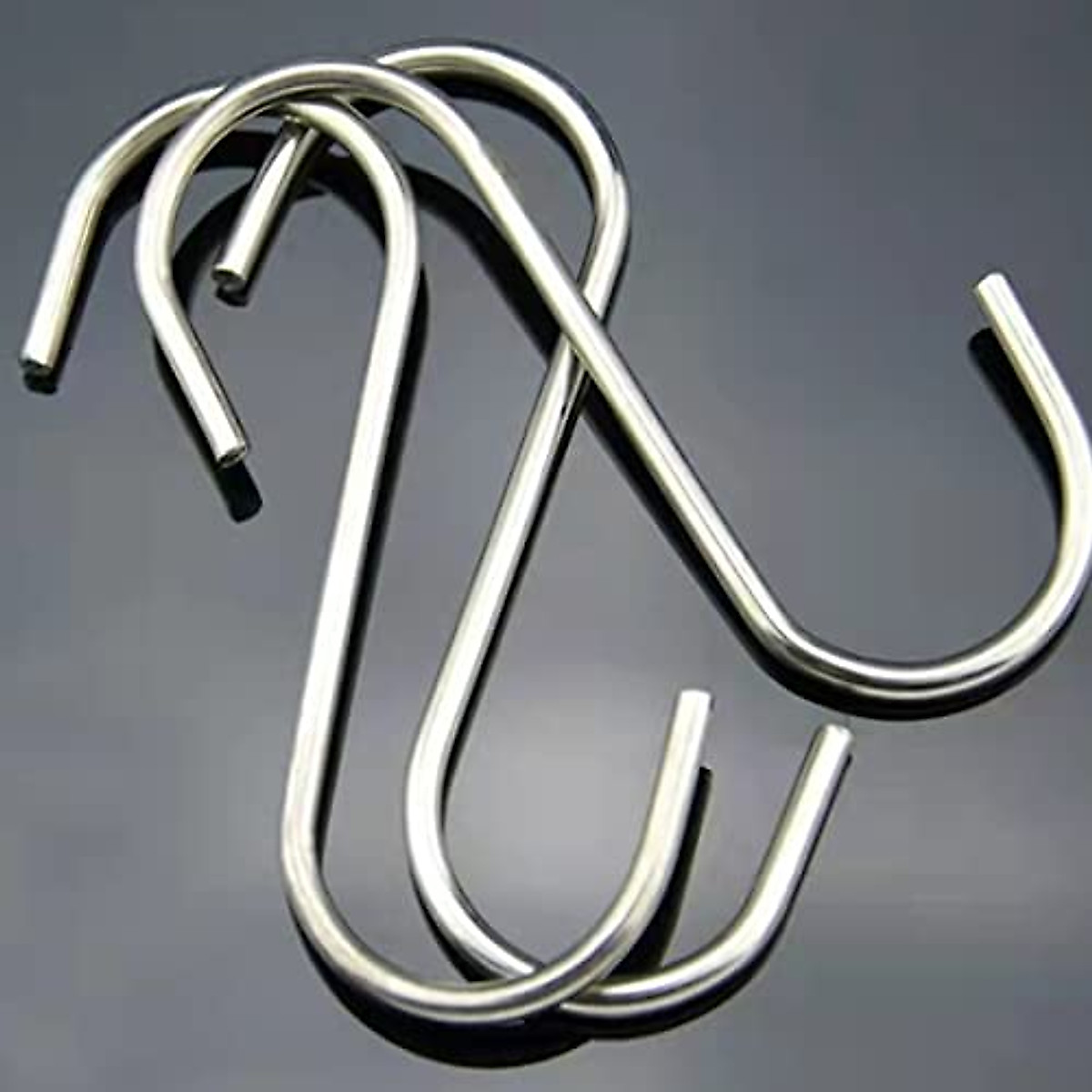 10 Pack S Shaped Hooks Gardening Tools 5.5 inch Heavy-Duty Stainless Steel Hooks Hanging Hanger Bearing Up to 30 KG, Plants, Kitchen Pots and Pans,Shower Curtain -Large Size