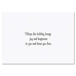 Current Deluxe Holly Christmas Card Photo Frames - Set of 18 Folded Cards, Holiday Card Value Pack, Fits 4 x 6-Inch Horizontal Photos, Envelopes Included