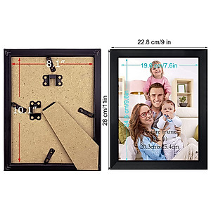 Giftgarden Black 8x10 Picture Frame Bulk, Multi 8 x 10 Photo Frames Set for Wall Hanging or Tabletop, 12 Pack