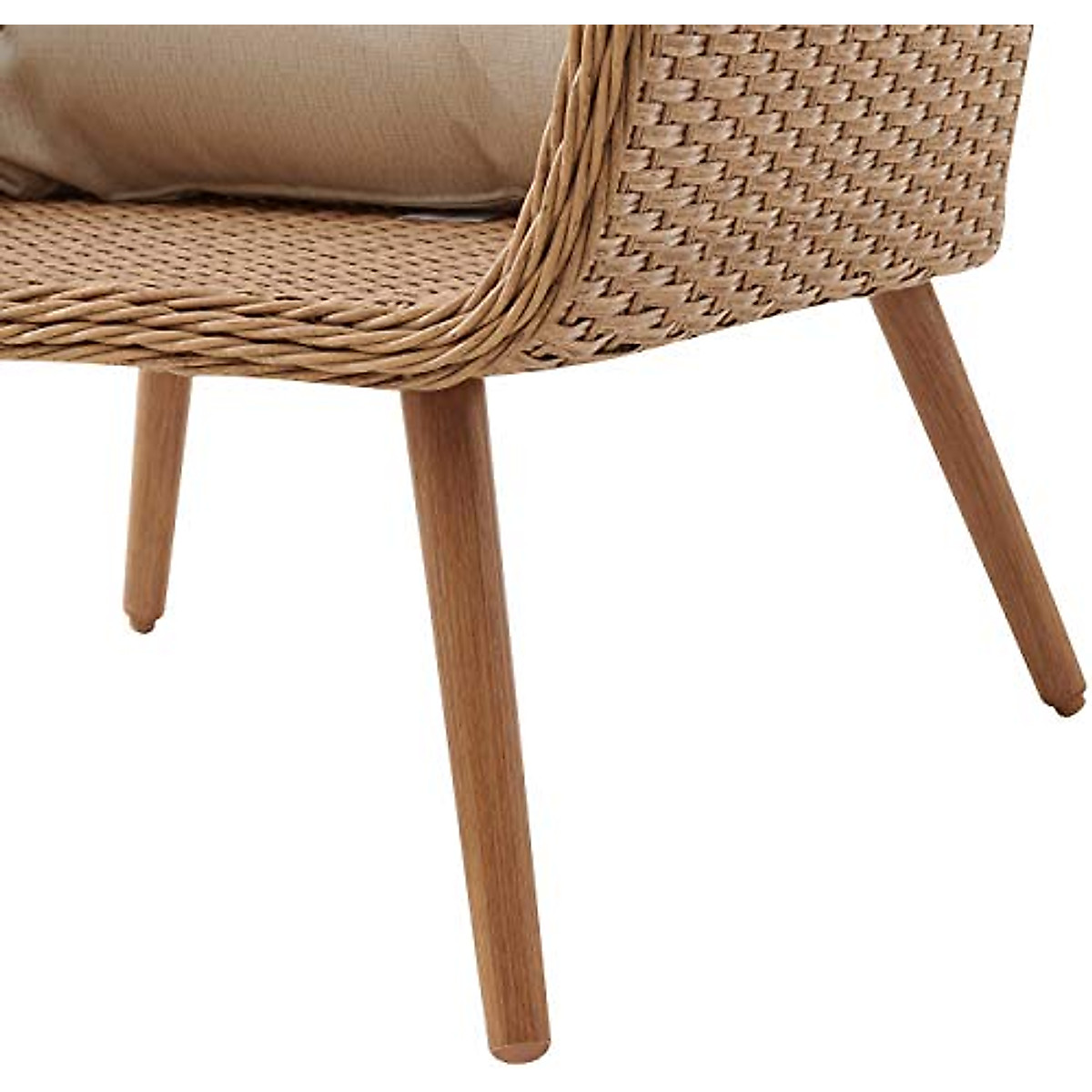 Crosley Furniture CO7185-LB Landon Outdoor Wicker Chairs (Set of 2) Light Brown
