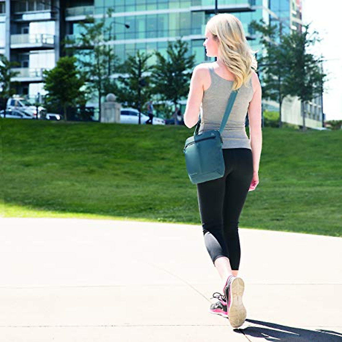 Travelon Anti-Theft Active Small Crossbody, Teal, 43126 380