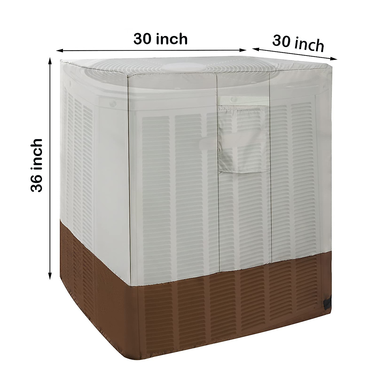 Bekith Air Conditioner Cover for Outside Units, Durable AC Cover for Outdoor Central Unit Square Fits up to 30 x 30 x 36 Inches