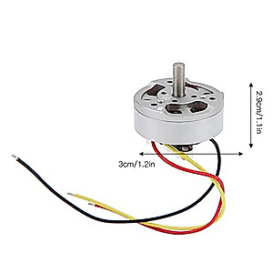 VGEBY Drone Accessory, Durable Drone Arm Motor RC Drone Arm Metal Power Motor Repair Parts Suitable for Combo Drone (Short Cable) Modeling Accessories