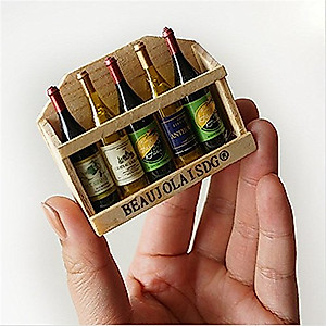 Fridge Sticker,8Pcs Simulated Cute Wine Bottles Holder Fridge Magnets for Home Wall Decoration Living Room