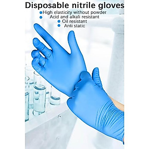 Disposable Gloves for Kitchen & Cleaning, Latex Free, 100 Count Disp. 100 Pcs for Food Prep, Cleaning Gloves, Piece