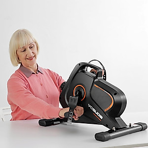 YOSUDA Under Desk Bike Pedal Exerciser - Magnetic Mini Exercise Bike for Arm/Leg Exercise, Desk Pedal Bike for Home/Office Workout