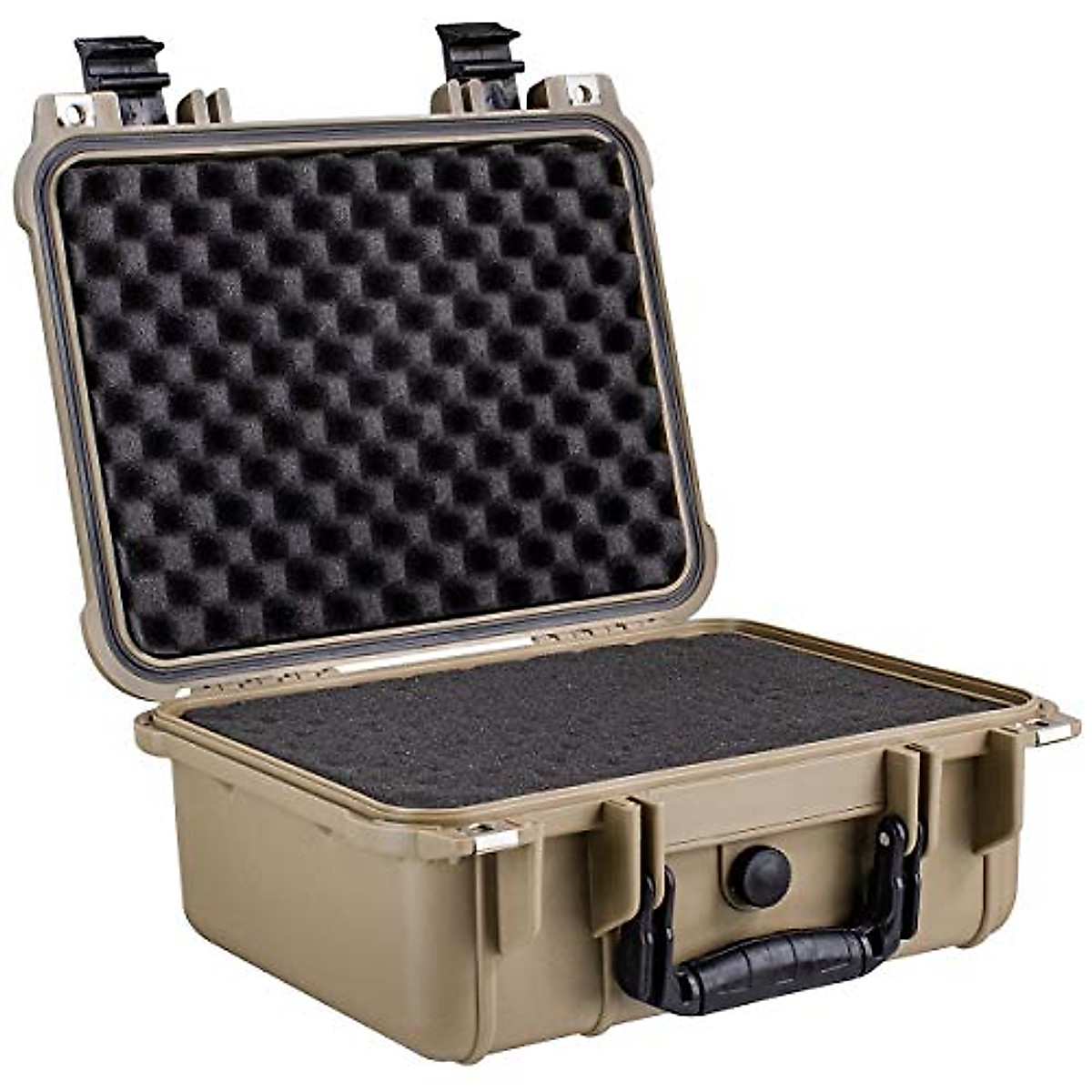 Eylar Protective Camera Hard Case Water & Shock Proof with Foam 13.37 inch 11.62 inch 6 inch Tan (Tan)