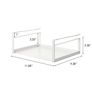YAMAZAKI home 2443 Shelf Storage Rack-Cabinet Organizer, One Size, White