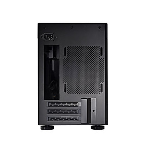 LIAN LI TU150 Aluminium Tempered Glass ITX case -Black Color -TU150WX, Case Only