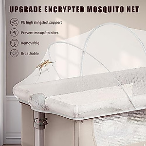DUOMI Mosquito Net for Bassinet,Portable Bassinet Mosquito Net Cover,Bassinet Net Cover to Keep Pets Out.