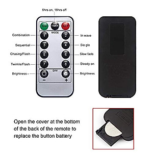 QNUBKTFY Firework Lights Wire Lights,120 LED DIY 8 Modes Dimmable String Fairy Lights with Remote Control,Waterproof Decorative Hanging Starburst Lights for Christmas Home Patio, Warmwhite(4 Pack)