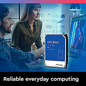 Western Digital 4TB WD Blue PC Internal Hard Drive HDD - 5400 RPM, SATA 6 Gb/s, 256 MB Cache, 3.5" - WD40EZAZ (Renewed) (WD Factory Recertified)