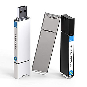MEINAMI 32GB USB2.0 USB Flash Drive with Writable Label USB Thumb Drive with Sticker Memory Stick with Tag,3 Pack