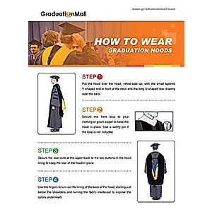 GraduationMall Custom Deluxe Graduation Doctoral Hood