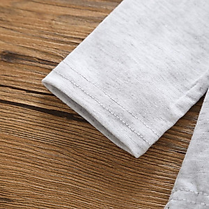 DUBASAM Newborn Infant Baby Girl Boy Bunny Hooded Romper Cartoon 3D Rabbit Hoodie Halloween Easter Outfit (Light Gray, 0-3 Months)