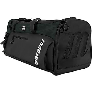 Marucci PRO Utility Duffel Bag V3, Baseball & Fastpitch, Black/Black Duck CAMO, 26" W x 13" D x 12" H