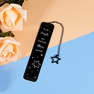 Book Lover Gifts for Women Funny Bookish Bookmark Gifts for Friends Book Fans Book Lover Gifts for Reader Inspirational Birthday Christmas Graduation Gifts for Women, Star Bookmark 1PCS Double-Sided