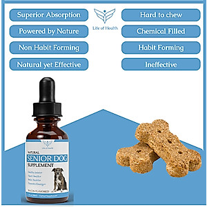 Senior Dog Supplements | Senior Dog Vitamins | Hip and Joint for Dogs | Hip and Joint Supplement Dogs | Senior Dog Joint Supplement | Hip and Joint Supplement Dogs Large Breed | 1 fl oz