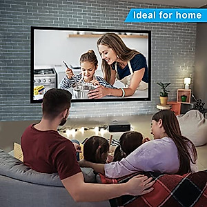 ShowMaven 100in /120in Fixed Frame Projector Screen, Diagonal 16:9, Active 3D 4K Ultra HD Projector Screen for Home Theater or Office (100inch)