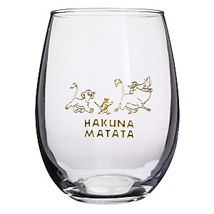 Disney Classics Collectible Stemmless Wine Glass Sets - 16 Ounces - Set of 2 (Lion King)