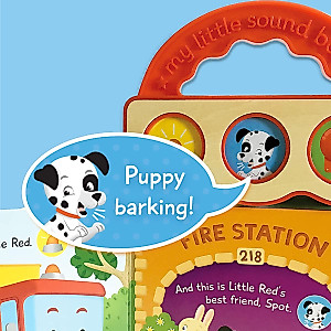 Brave Little Red Engine: 3-Button Fire Truck Sound Board Book for Babies and Toddlers (My Little Sound Book)