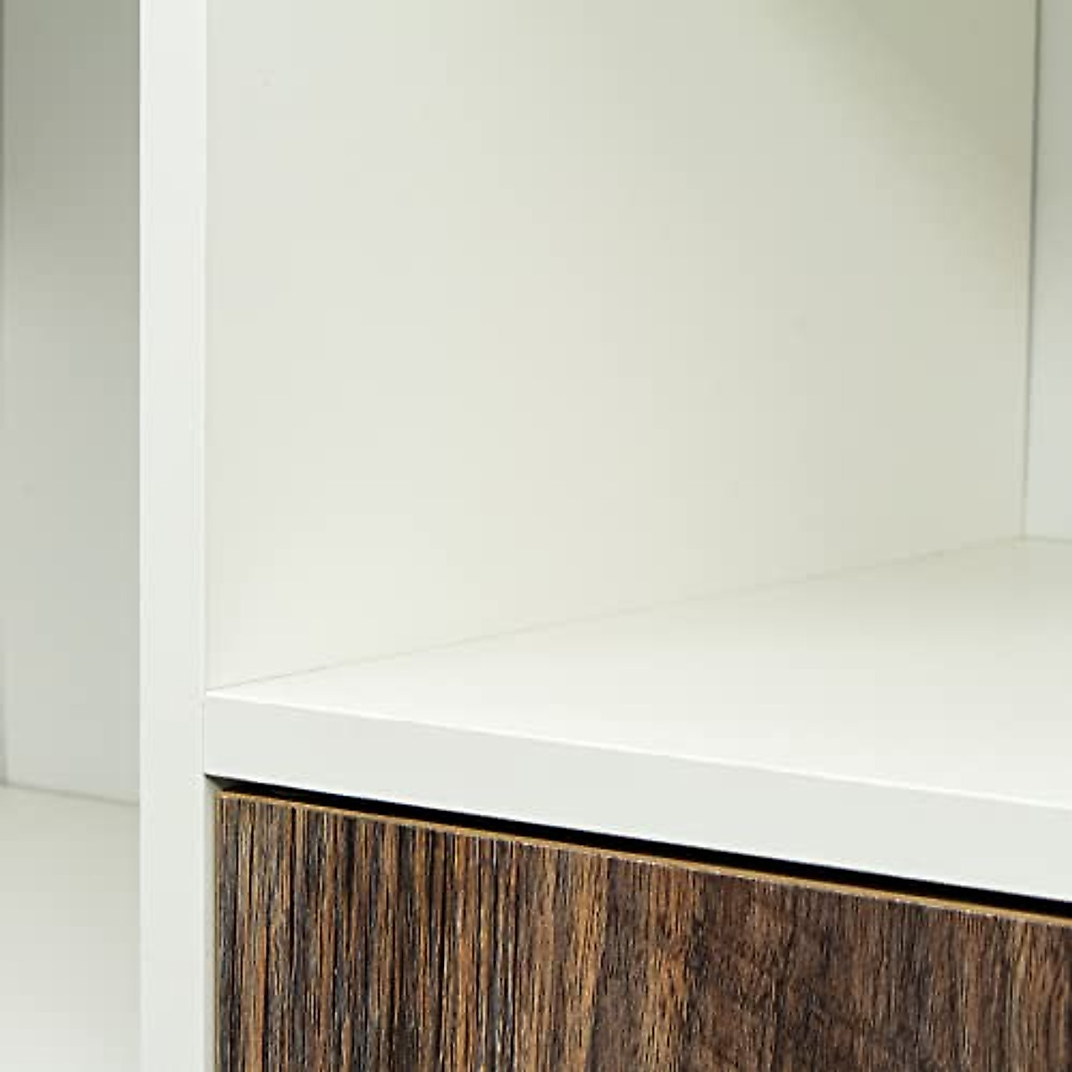 Storage Cabinets, Multifunctional Display Cabinet with Display Shelves and Doors, Entrance Modern Buffet or Kitchen Sideboard with Gorgeous Golden Brass Accents, Modern Style TV Cabinet(Espresso)