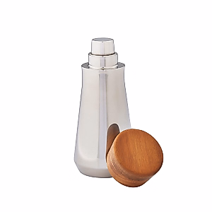 nambe Vie Cocktail Shaker 32-Oz | Drink Shaker with Strainer Top and Lid | Made of Stainless Steel and Acacia Wood | Margarita Mixer | Bar Tools & Bartender Gifts | Dishwasher Safe