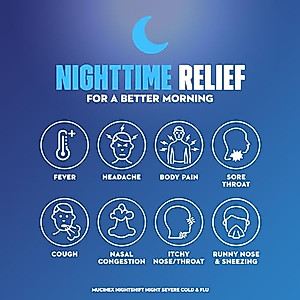 Mucinex Fast-Max Day Cold and Flu & Nightshift Night Severe Cold and Flu Medicine for Adults, Day/Night Combo Pack for Fever, Sore Throat Relief, Decongestant, Cough & Cold Medicines, 40 Caplets