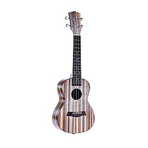 LMMDDP 24" Acoustic Ukulele Soprano Strings Neck Rosewood Fingerboard String Instrument Musical