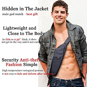 Tealots Sling Bag Small Crossbody Chest Bag, Anti-Thief Personal Pocket Bag, Shoulder Backpack Travel Daypack for Men Women (Dark Grey)