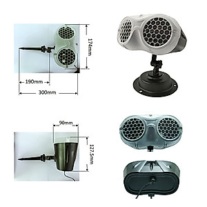 C/G Christmas Snowflake Projector Lights Highlight Version LED Snowfall Show Projector Waterproof Landscape Christmas Decorations Lighting for Xmas Home Party Wedding Garden Patio