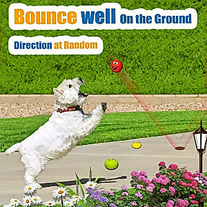 HOLYSTEED Latex Dog Squeaky Toys Rubber Soft Dog Toys Chewing Squeaky Toy Fetch Play Balls Toy for Puppy Small Pets Dog 6pcs for Yorkie, Chihuahua, Poodle, Corgi