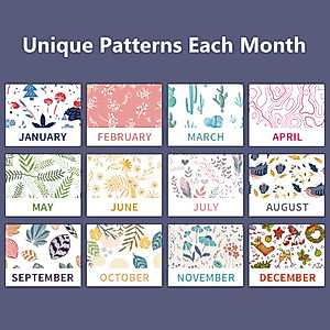 Desk Calendar 2023-2024, Monthly Desktop Calendar, Standing Flip Calendar with Thick Paper(Jan. 2023 - Jun. 2024, 10" x 8.25" ), Academic Year Standing Desk Calendar with Planner Stickers