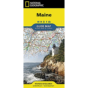 Maine Map (National Geographic Guide Map)