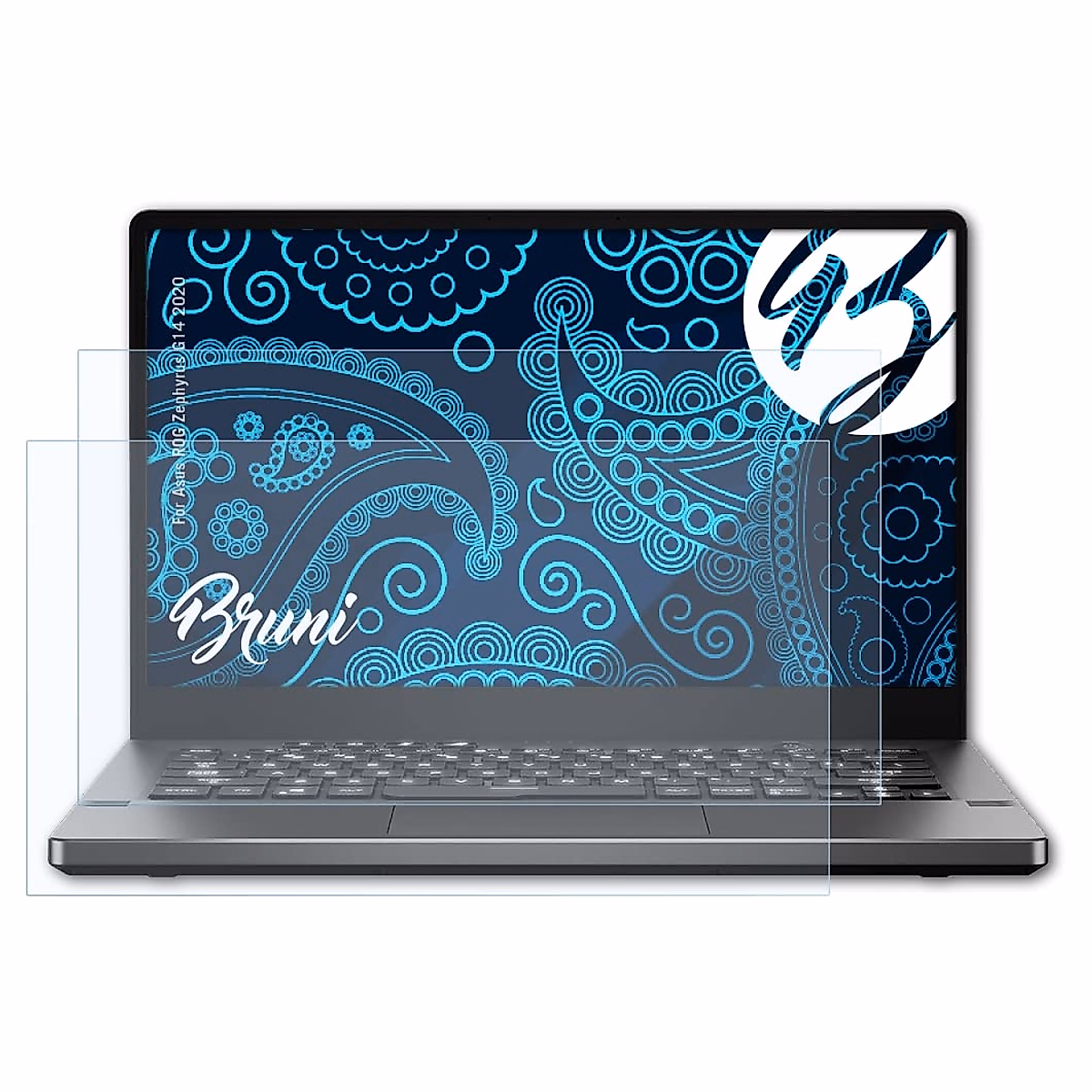 Bruni Screen Protector compatible with Asus ROG Zephyrus G14 2020 Protector Film, crystal clear Protective Film (2X)