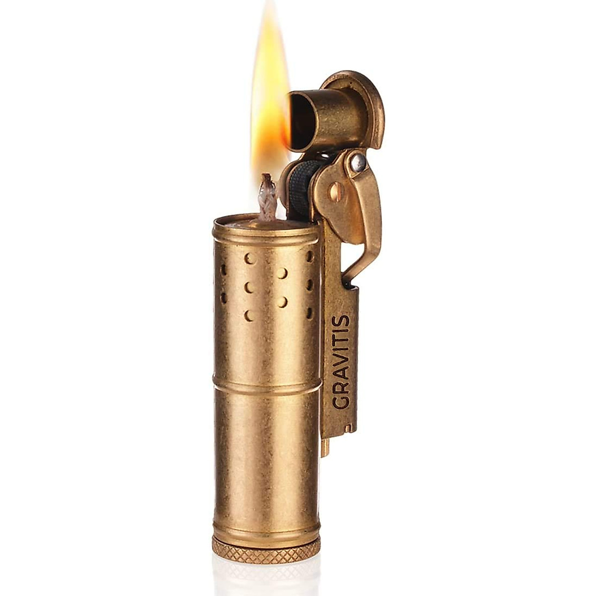Gravitis WWII Vintage Brass/Copper Trench lighter and Solid Brass