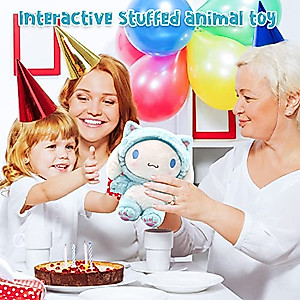 Cinnamoroll Plush Doll 8", Super Lovely Kitty My Melo Anime Plush Figure Toy, Cute Stuffed Animal Pillow, Perfect Cartoon Theme Party Favor for Girls Boys Children Fans Birthday Easter Gift, Blue