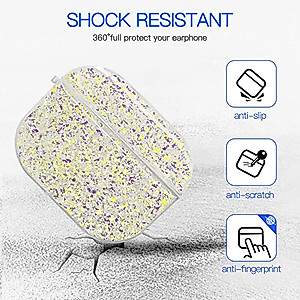 Tucana Cute Shining Airpods Pro Case for Women and Girls, Bling Glitter Hard Case Compatible with Apple Airpods Pro Charging Case （Gold）