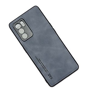 Kepuch Silklike Case for Oppo Reno 6 Pro 5G - Cover Bumper Built-in Metal Plate for Oppo Reno 6 Pro 5G - Blue
