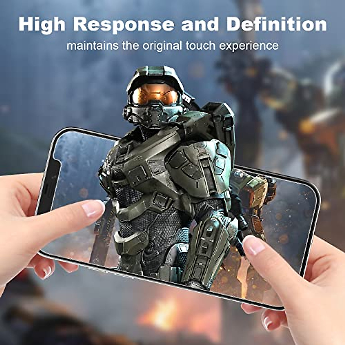 EWUONU 2 Pack iPhone 12/12 Pro Privacy Screen Protector [6.1 inch],9H Hardness Tempered Glass,Anti-Spy 30°Privacy,Sensitive Touch,Case Friendly