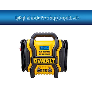 UpBright 15V AC/DC Adapter Compatible with Dewalt DXAEPS14 DXAEPS14CA 1400 1600 011-2070-4 Peak Amp 12V Portable Jump Starter Power Station Air Compressor DXAEP514 800mA 14.5V Supply Battery Charger