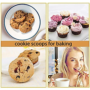 Saebye Medium Cookie Scoop, 2 Tbsp / 30ml / 1 oz, 1 25/32 inches / 4.5 CM Ball, 18/8 Stainless Steel, Secondary Polishing