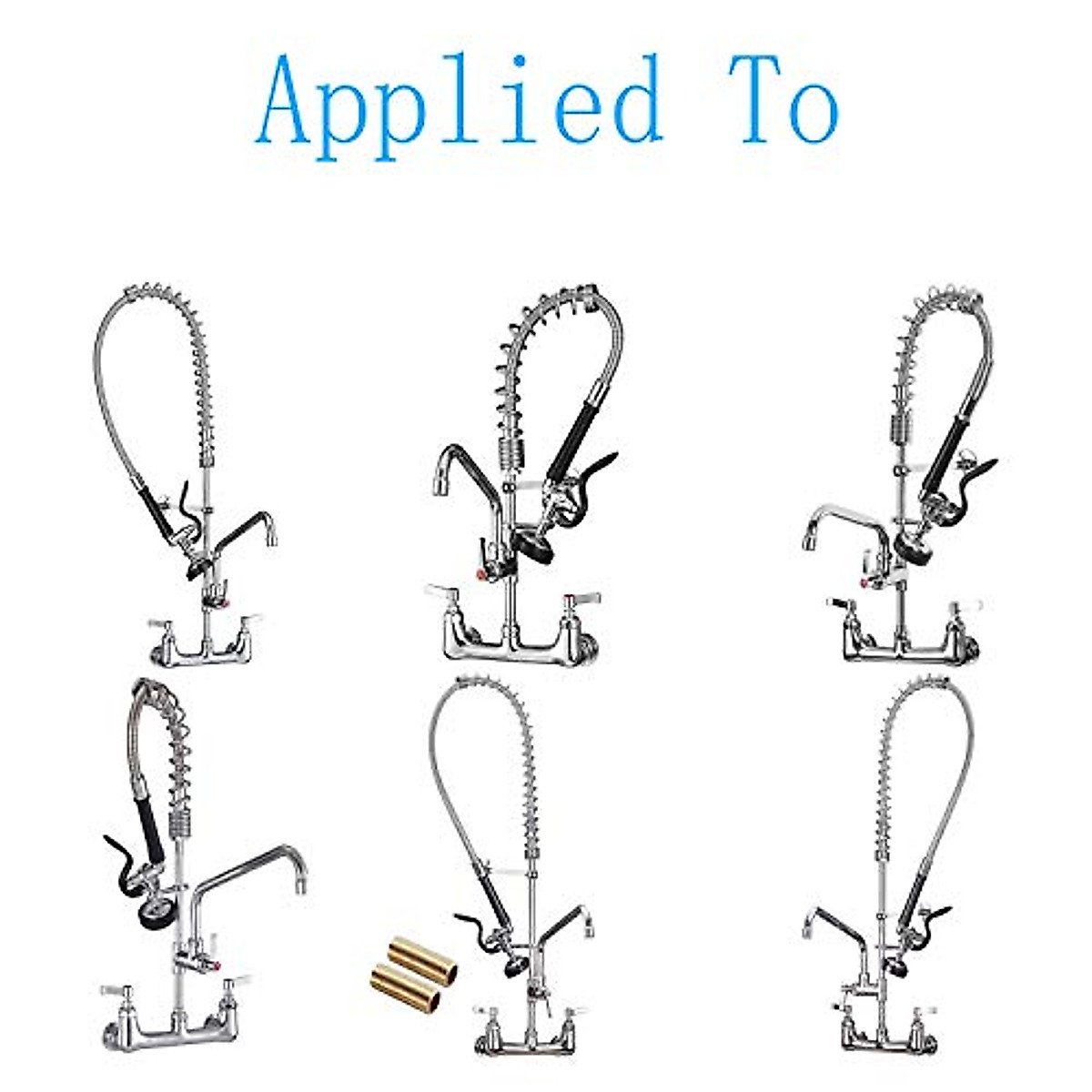 KWODE Pre-rinse Hose 38 Inch Flexible Stainless Replacement Hose for All Brand Commercial Kitchen Sink Faucet with 7/8”-20NPT Female Thread (96CM/38”)